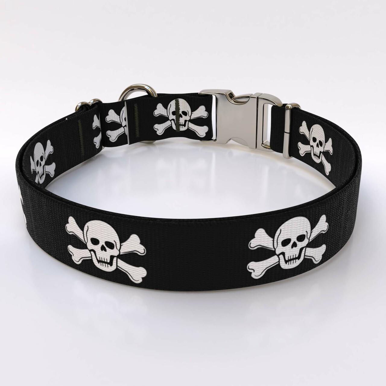 Skulls Premium Metal Buckle Dog Collar - Hot Dog Collars