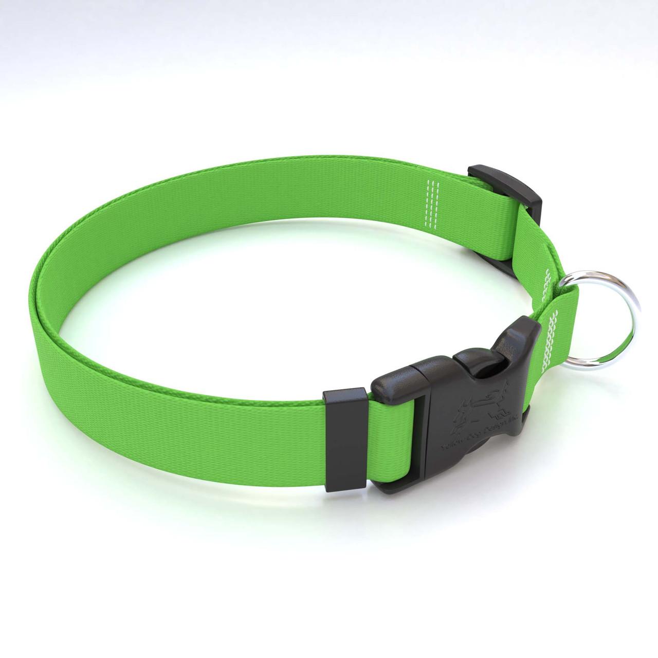 Gray Simple Solid Dog Collar - Yellow Dog Design